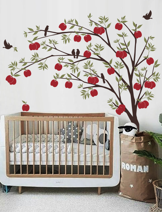 Apple Tree Kids Wall Decals - Pink & Blue Baby
