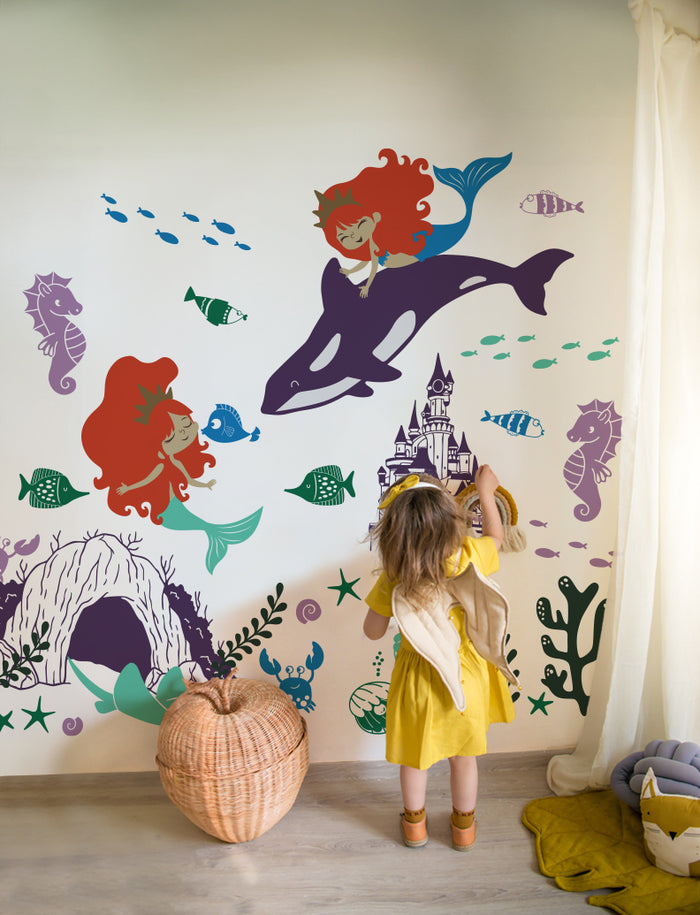 Under The Sea Mermaids Wall Decal