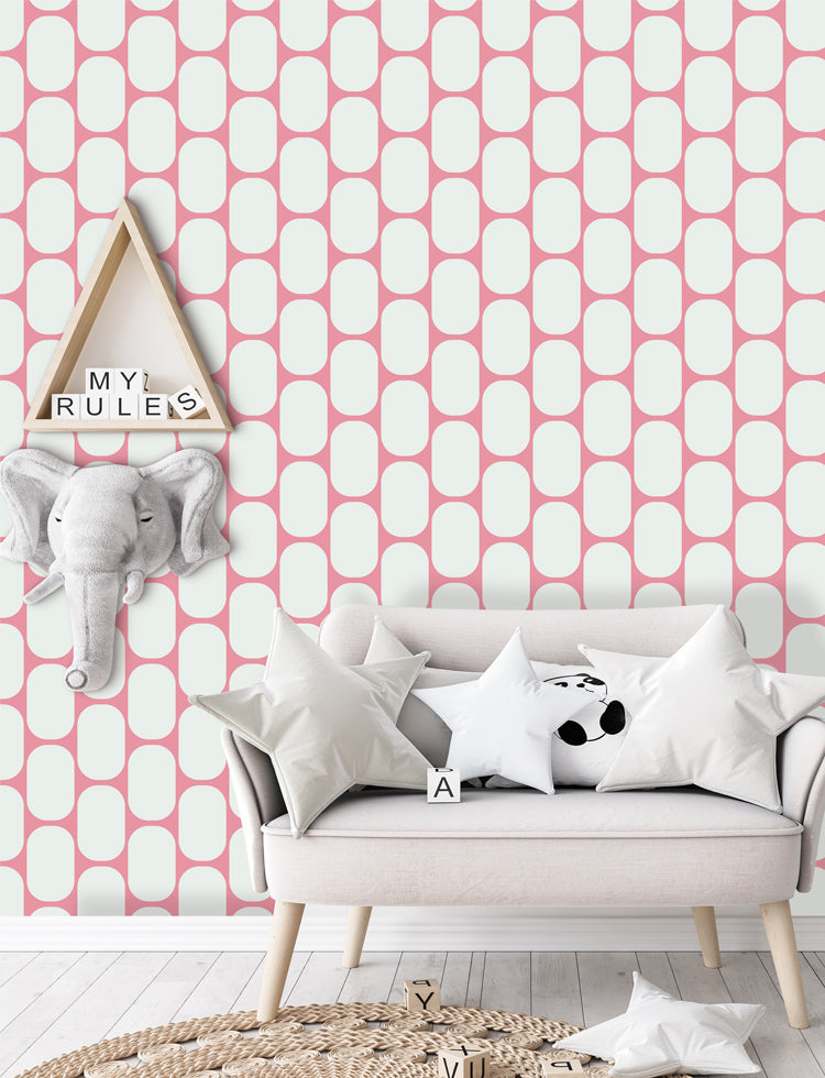 Pink Oblong Wallpaper